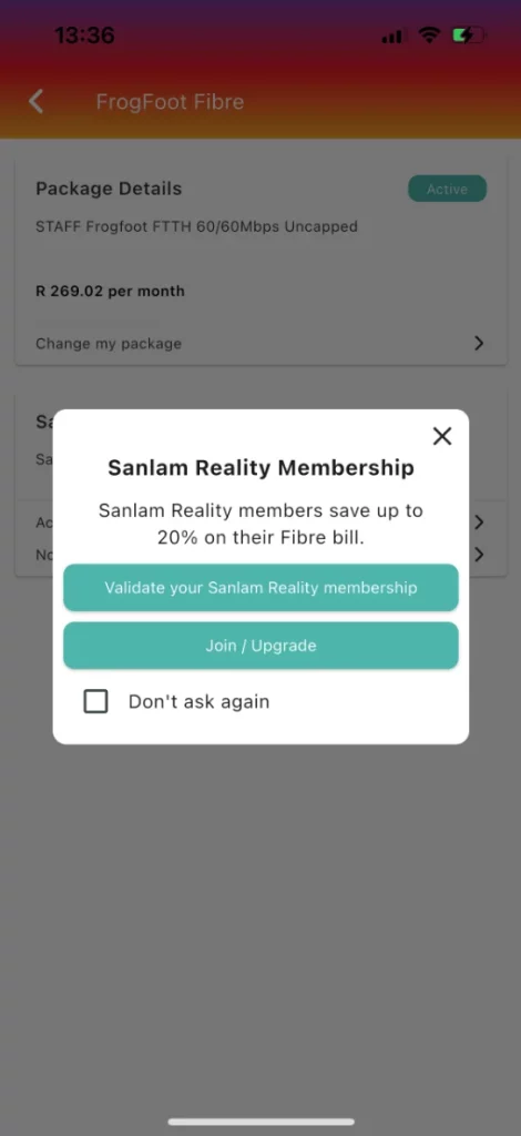 How to Activate Your Sanlam Reality Discount in the RSAWEB App - RSAWEB ...